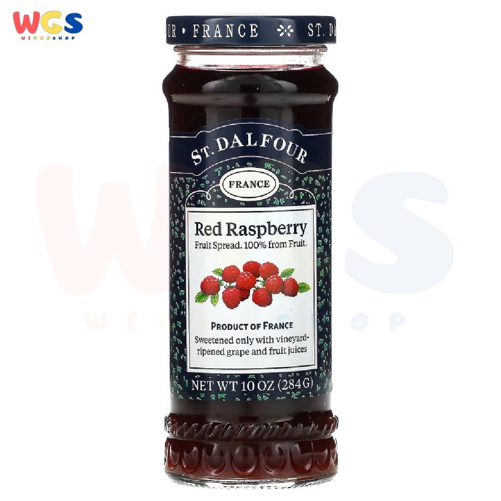 Jam St. Dalfour Red Raspberry Fruit Spread 100% From Fruit 10oz 284g ...