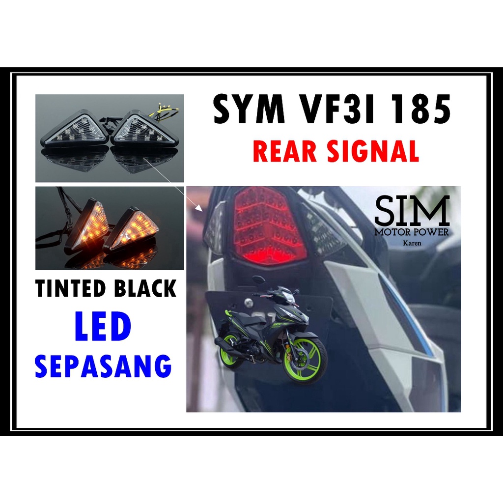 SYM VF3I 185 185CC REAR SIGNAL LED MODIFY LAMPU BELAKANG | Shopee Malaysia