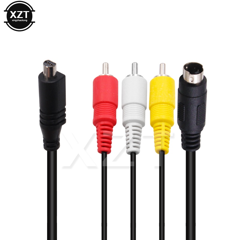 1.2M Lead AV Cable 10 Pin DVI DV Connector to 3 RCA S-Video for Sony ...