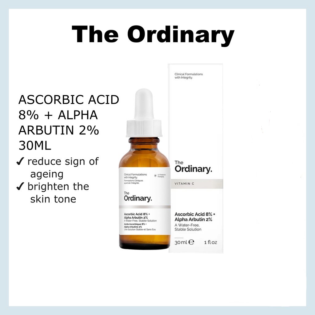 The Ordinary Ascorbic Acid 8% + Alpha Arbutin 2% 30ml | Shopee Malaysia