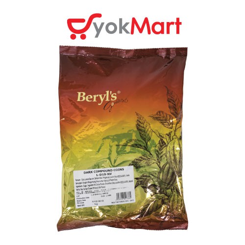 Beryl's Dark Chocolate Button Compound Coins Beryl Dark Coin 1KG ...