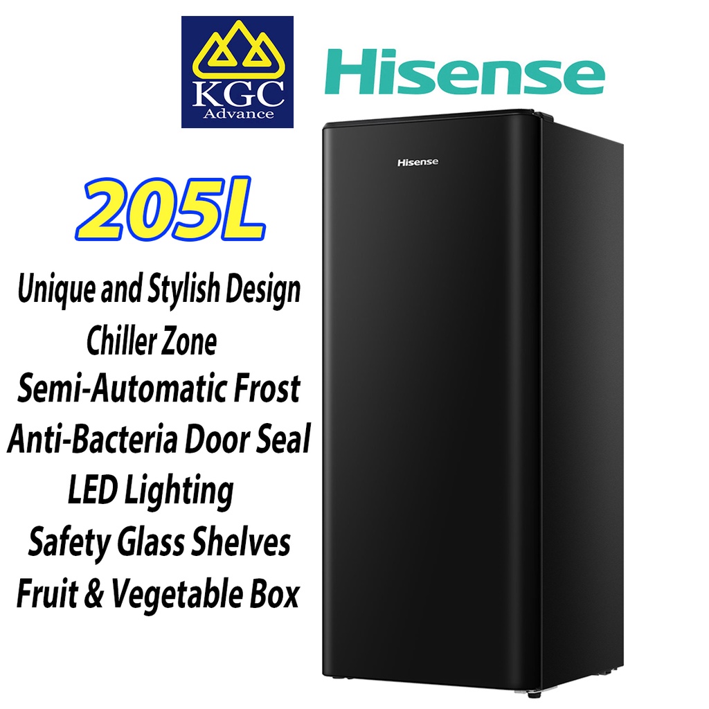 Hisense 205L Fridge Single Door Refrigerator | Shopee Malaysia