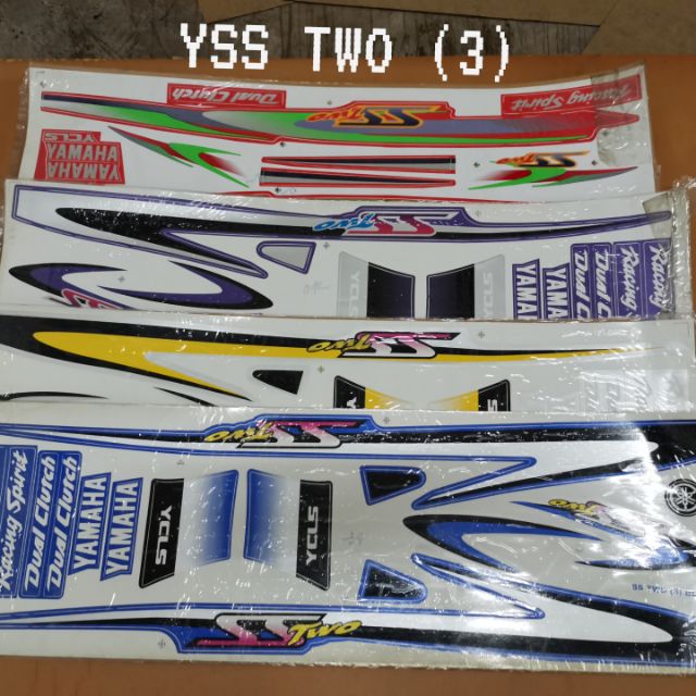 YAMAHA YSS TWO BODY STICKER (3) - DECAL MOTORCYCLE YSS TWO | Shopee ...