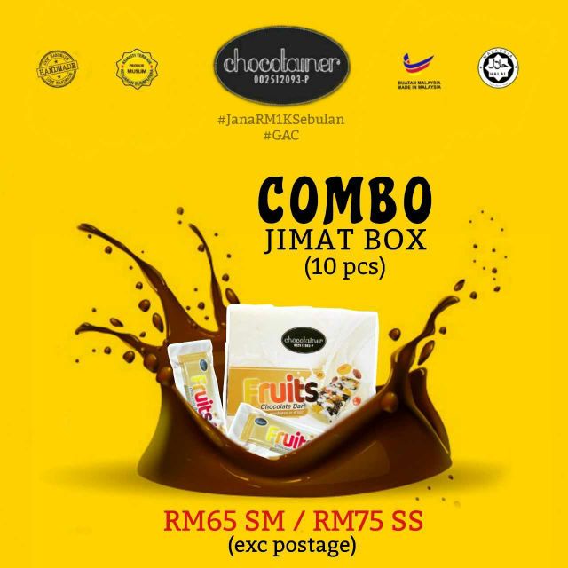 ‼️COMBO‼️CHOCOTAINER Combo Jimat Box FRUITS Chocolate Bar #sneksihat ...