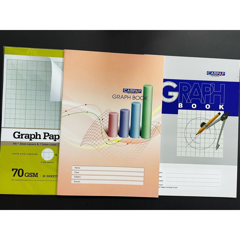 READY STOCK 📣📣 GRAPH BOOK/ GRAPH PAPER | Shopee Malaysia