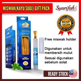 MISWAK GIFT PACK (4 kayu siwak + 1 holder) by AL KHAIR ORIGINAL meswak ...