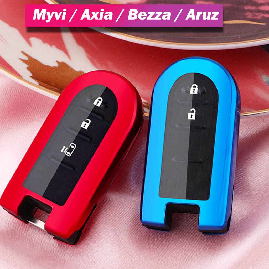 Perodua Myvi Axia Bezza Aruz Keyless Key Cover Sarung Kunci Kereta 2018 ...
