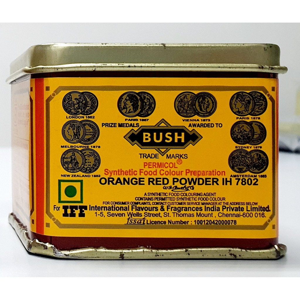 Bush Food Colour Preparation Powder Orange Red / Lemon Yellow 100 gm ...