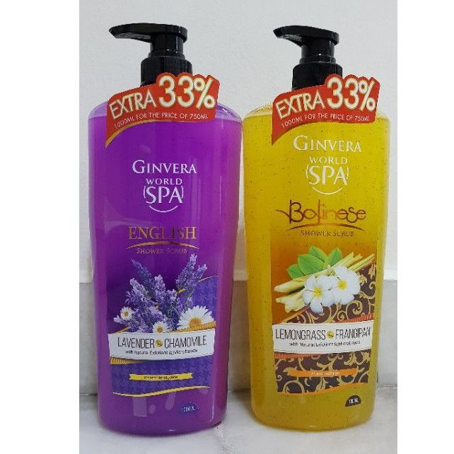 Ginvera World Spa Shower Scrub 750ml | Shopee Malaysia