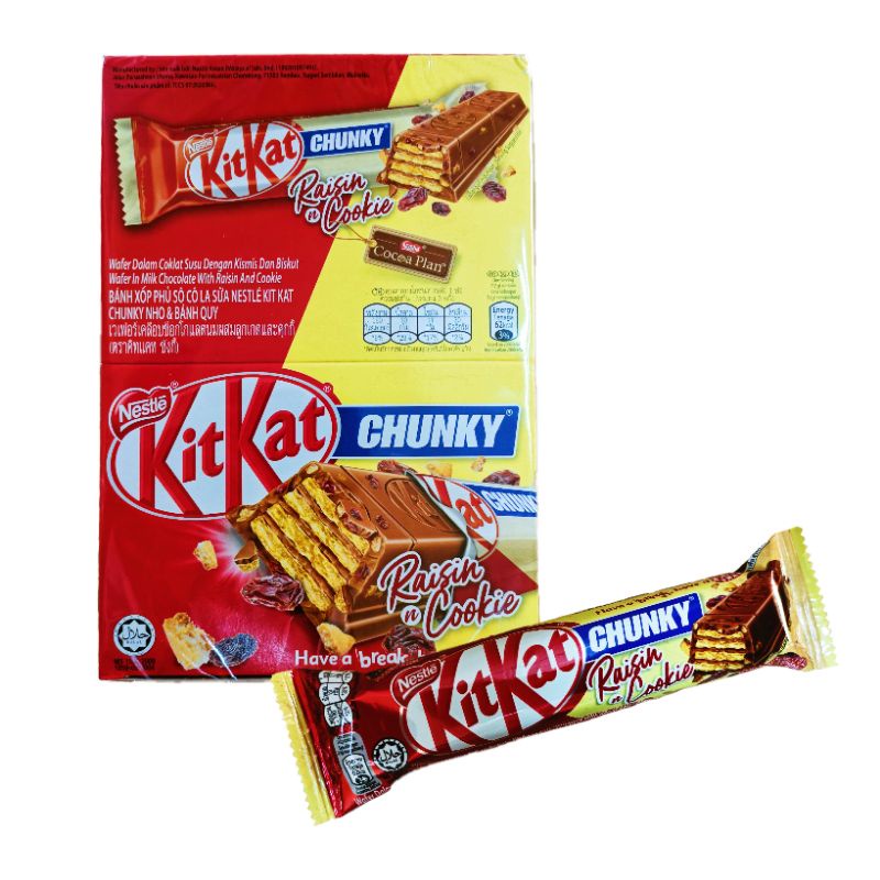 NESTLE KITKAT CHUNKY ORI /COOKIES CREAM 24x38g | Shopee Malaysia