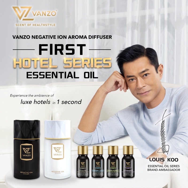 🔥100% Original Vanzo🔥 首创负离子香薰加湿器 Negative Ion Aroma Diffuser Essential ...