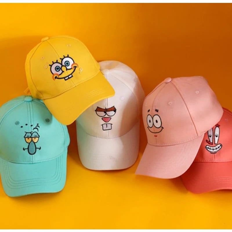 Spongebob Character BASEBALL Cap/PATRICK/CRAB/SQUIDWARD 2-10 Years ...