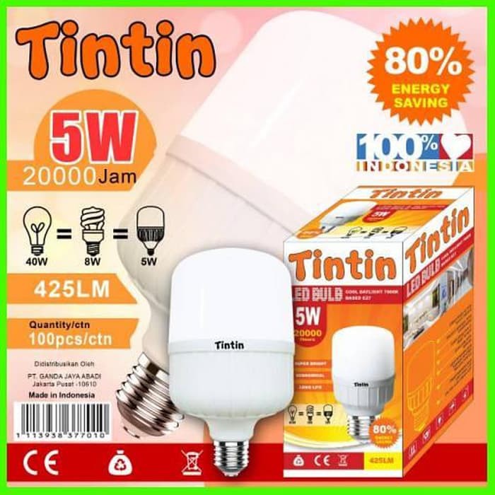 Tintin LED Light Bulb 5 watt tintin 5w tin 5 watt tin tin 5w LED LED ...