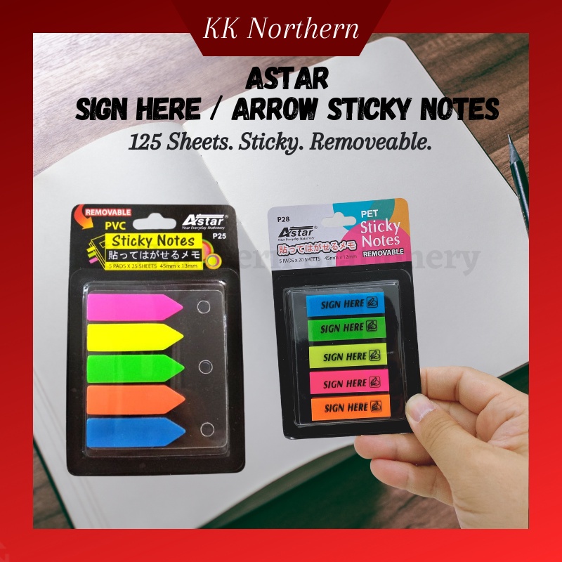 Colorful Sticky Note with Arrow Sticky Note Flag / Arrow Post It Pad ...
