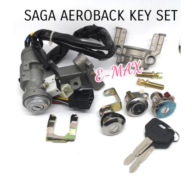 PROTON SAGA ISWARA LMSS LMST LMSE 2 AEROBACK IGNITION STARTED KEY LOCK ...