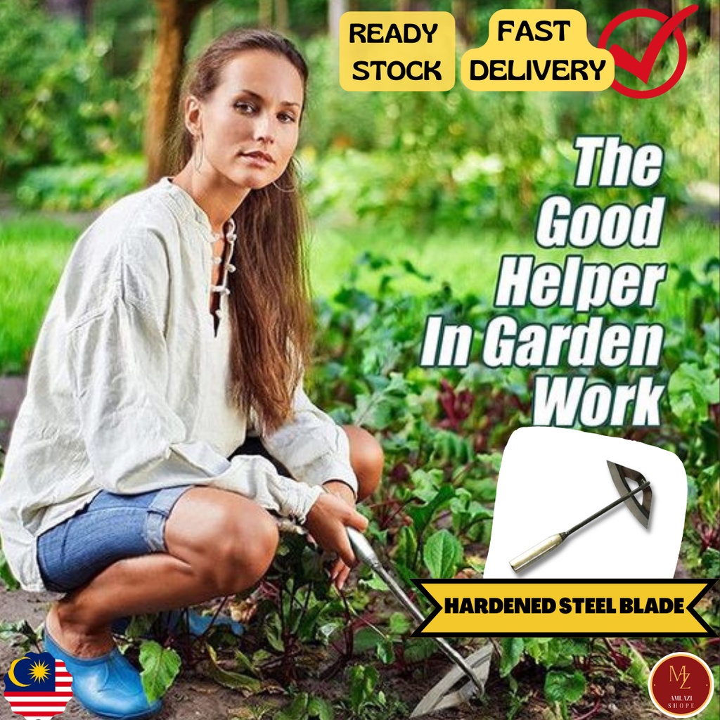 💥HotSale💥Cangkul Tajak Rumput/Alat Merumput Mudah Guna 🔶All steel ...