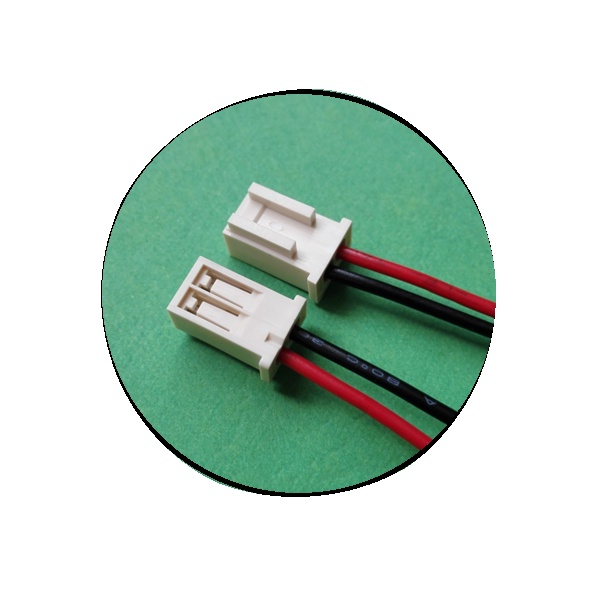 Connector Assemblies MolexHousing 51191-0200 (24 AWG) Red Wire Black Wire 2-Way Molex Connector ...