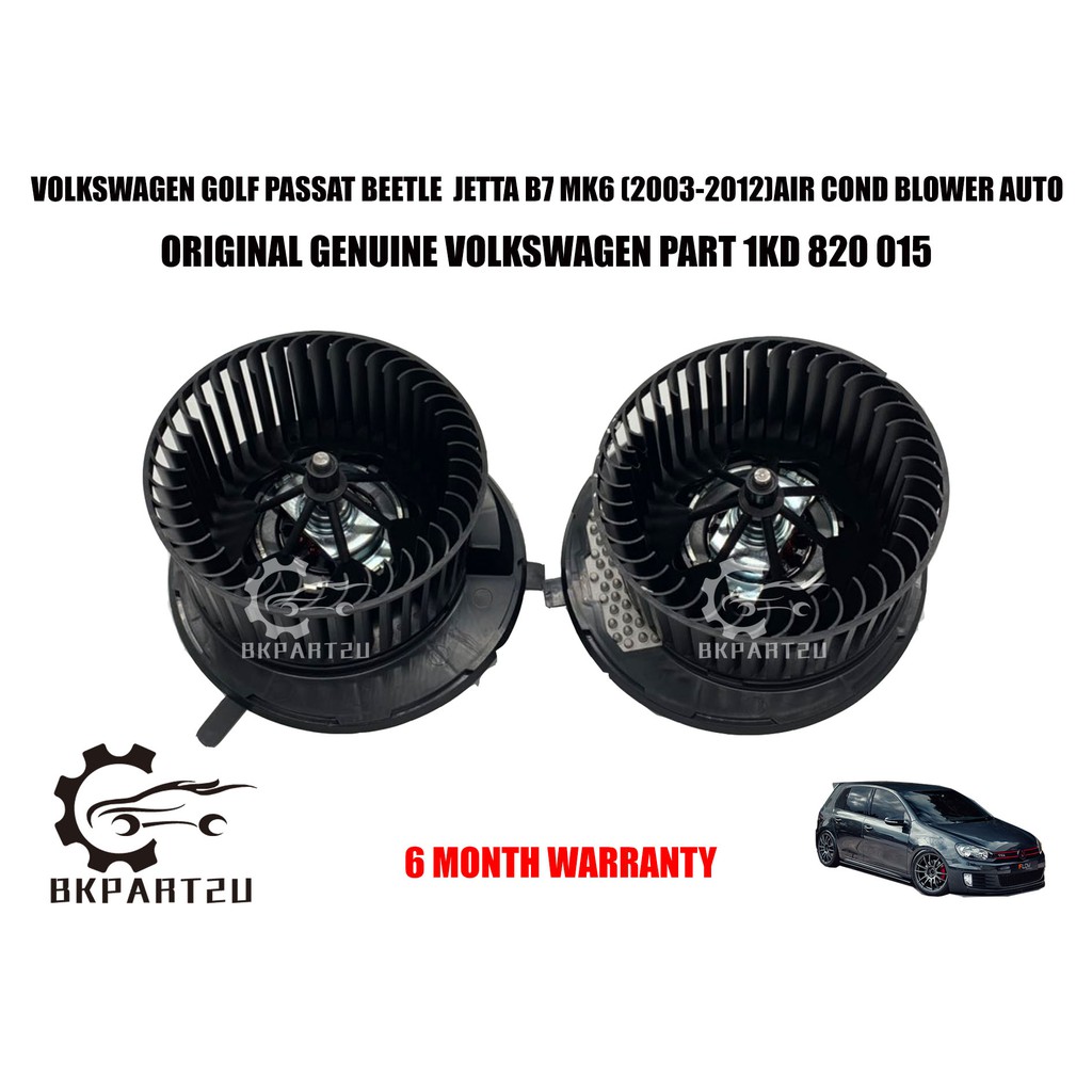 VOLKSWAGEN GOLF PASSAT BEETLE JETTA B7 MK6 (2003-2012) AIR COND BLOWER ...