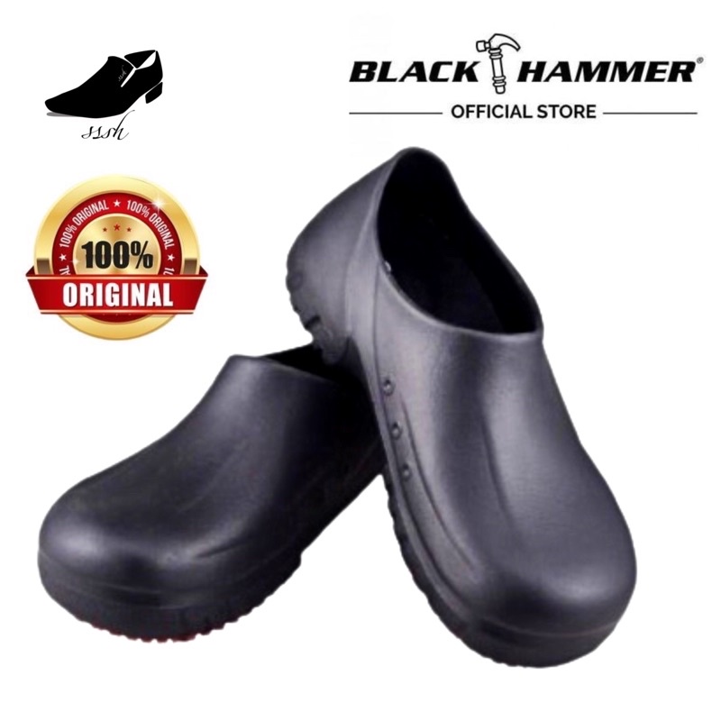 [ READY STOCK ! ] Black Hammer Black Safety Clogs (NO STEEL TOE) BHC ...