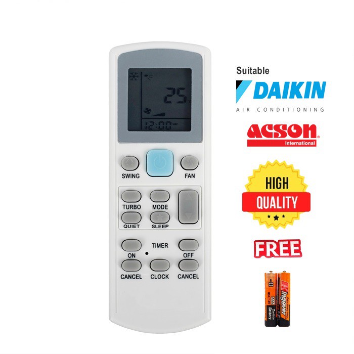 NEW DAIKIN ACSON Aircon Air Conditioner Remote Control ECGS02 ECGS02-i ...