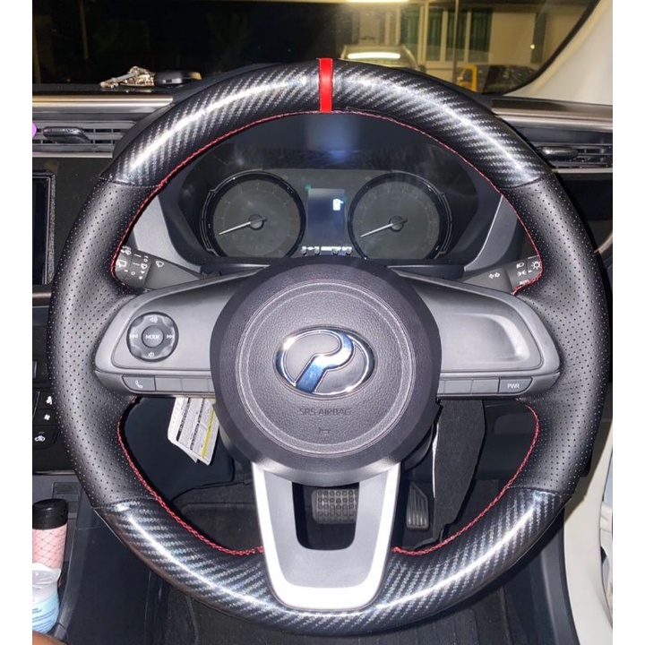 Perodua Ativa Myvi 2022 FL Alza 2022 Axia 2023 Leather Suede Carbon ...