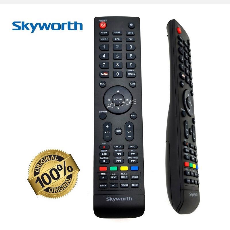 Original Skyworth LED/Smart /Android TV Remote Control 539C-262117-W240 ...