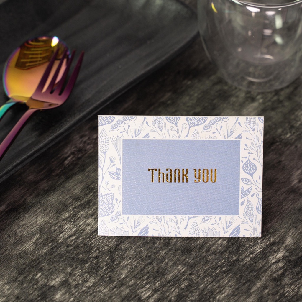 Gold Foil Greeting Card / Gold Stamping Design Wish Card / Thank You ...