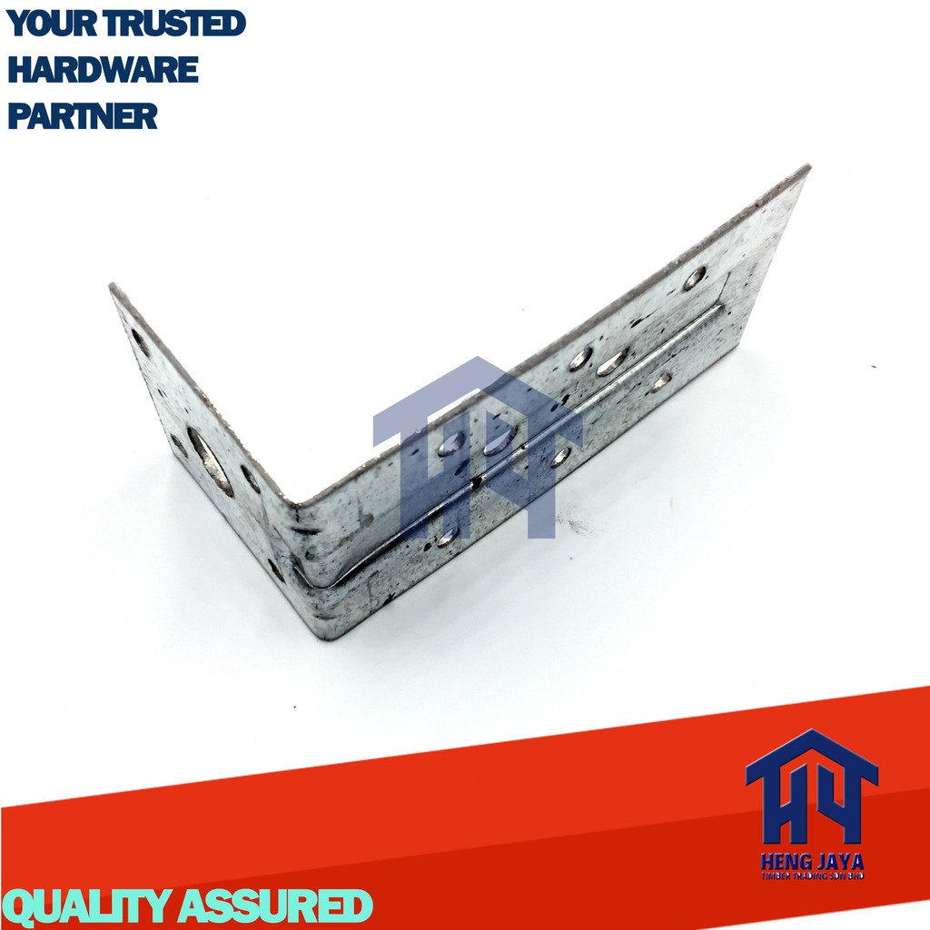 2" x 4" x 1.5mm Galvanized Iron (GI) L Bracket/ L bracket besi atap ...