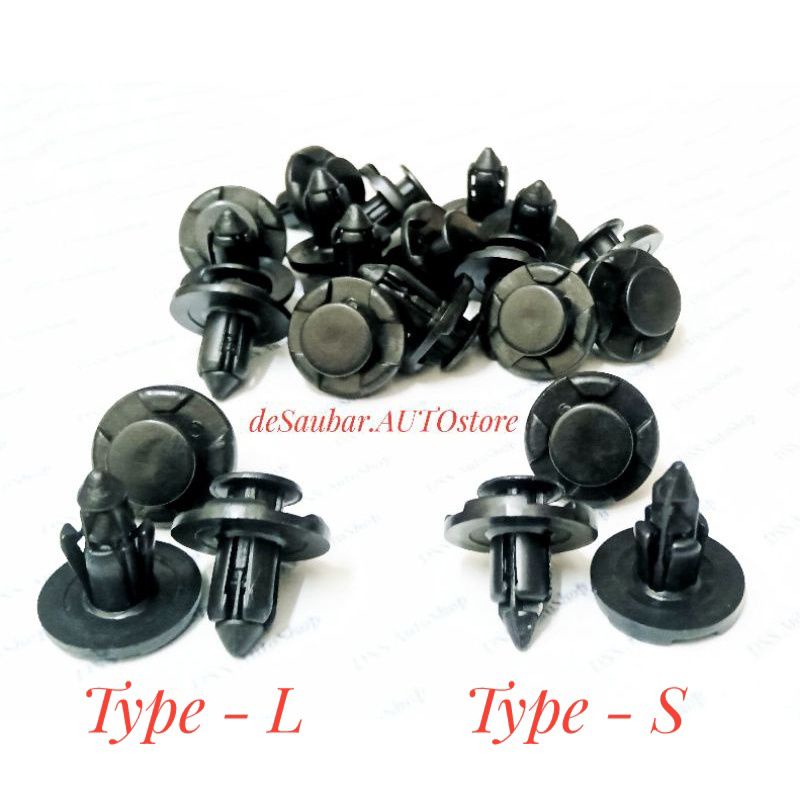 Bumper Trim Clip / Inner Fender Trim Clip 8mm For Perodua Myvi/Viva ...