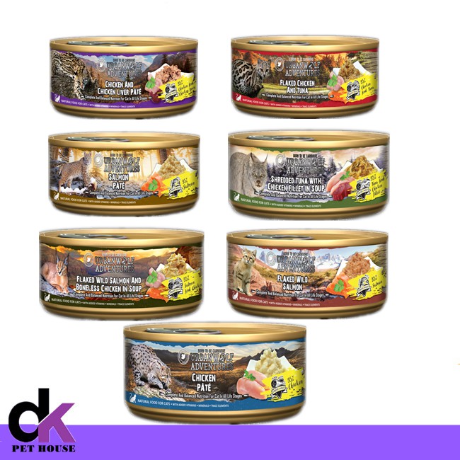 UrbanWolf Adventures High Quality Cat Canned / Wet Food Complete Cat Food 170G 190G | Shopee ...