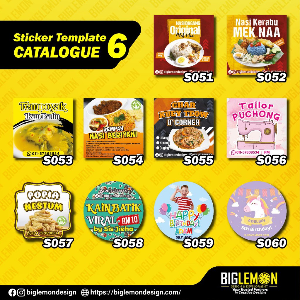 Label Sticker Birthday/Sticker Product Siap Design/Sticker Brand ...