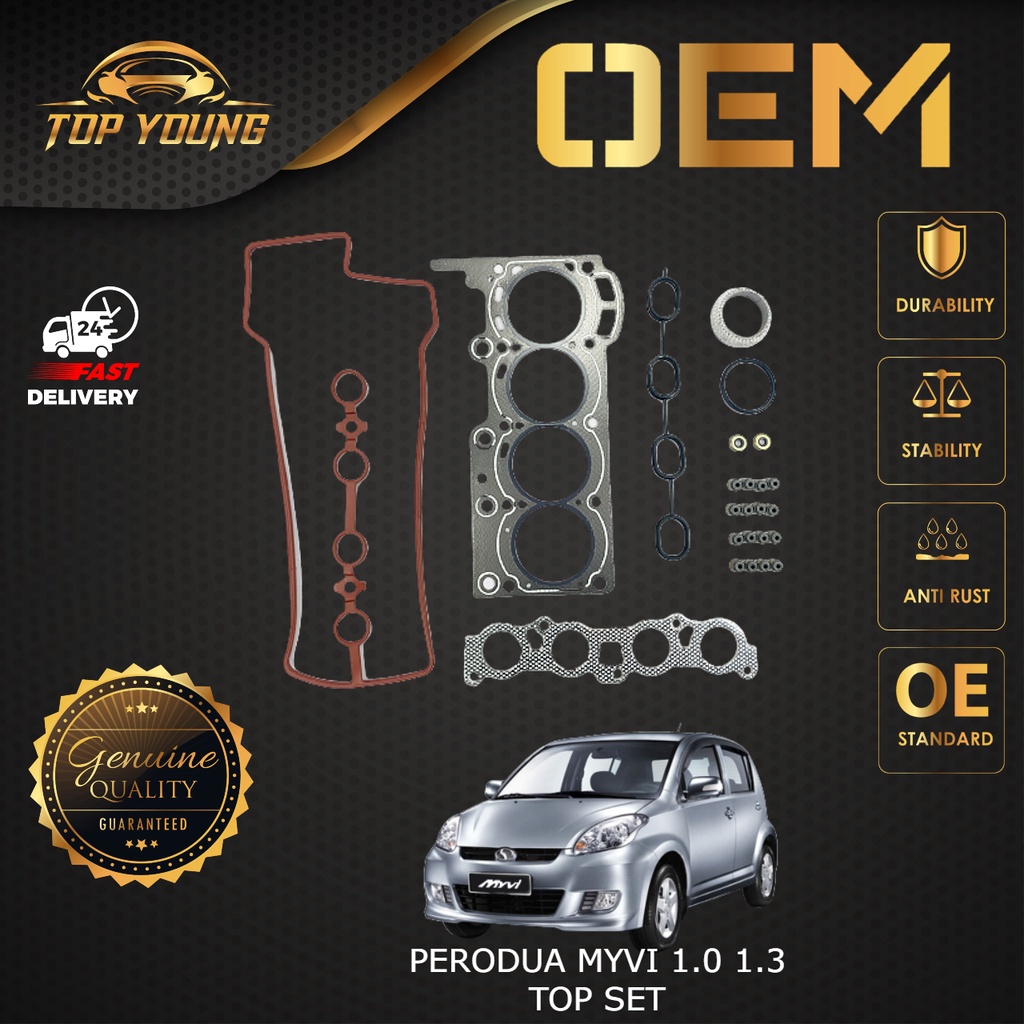 ENGINE TOP SET – PERODUA MYVI 1.0 , 1.3 ORIGINAL QUALITY TOP SET GASKET ...