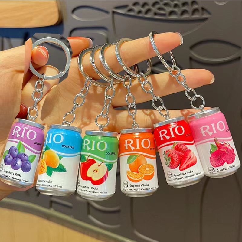(Ready Stock) Cute Key Chain Fanta Cola Pepsi Sprite Keychain 1 piece ...
