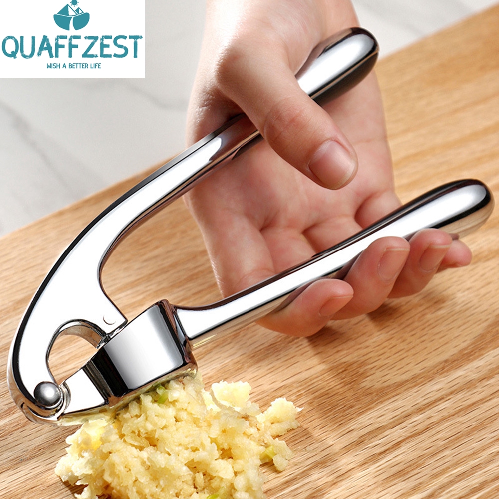 1pcs Stainless Steel Manual Zinc Garlic Press Crushed Garlic Mashed ...