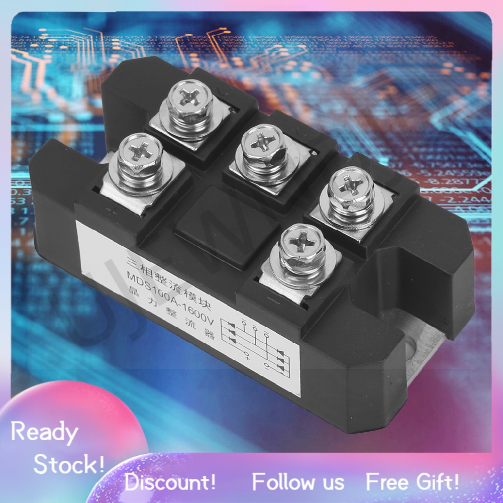 [Ready Stock] 5 Terminals 3 Phase Full Wave Diode Module Bridge ...