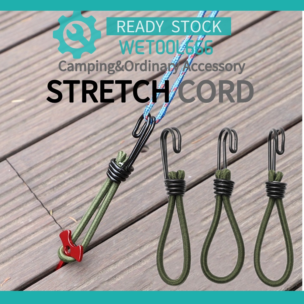 Elastic Rope Buckle Tent Hook Cord Fastener Fixing Band Outdoor Camping ...