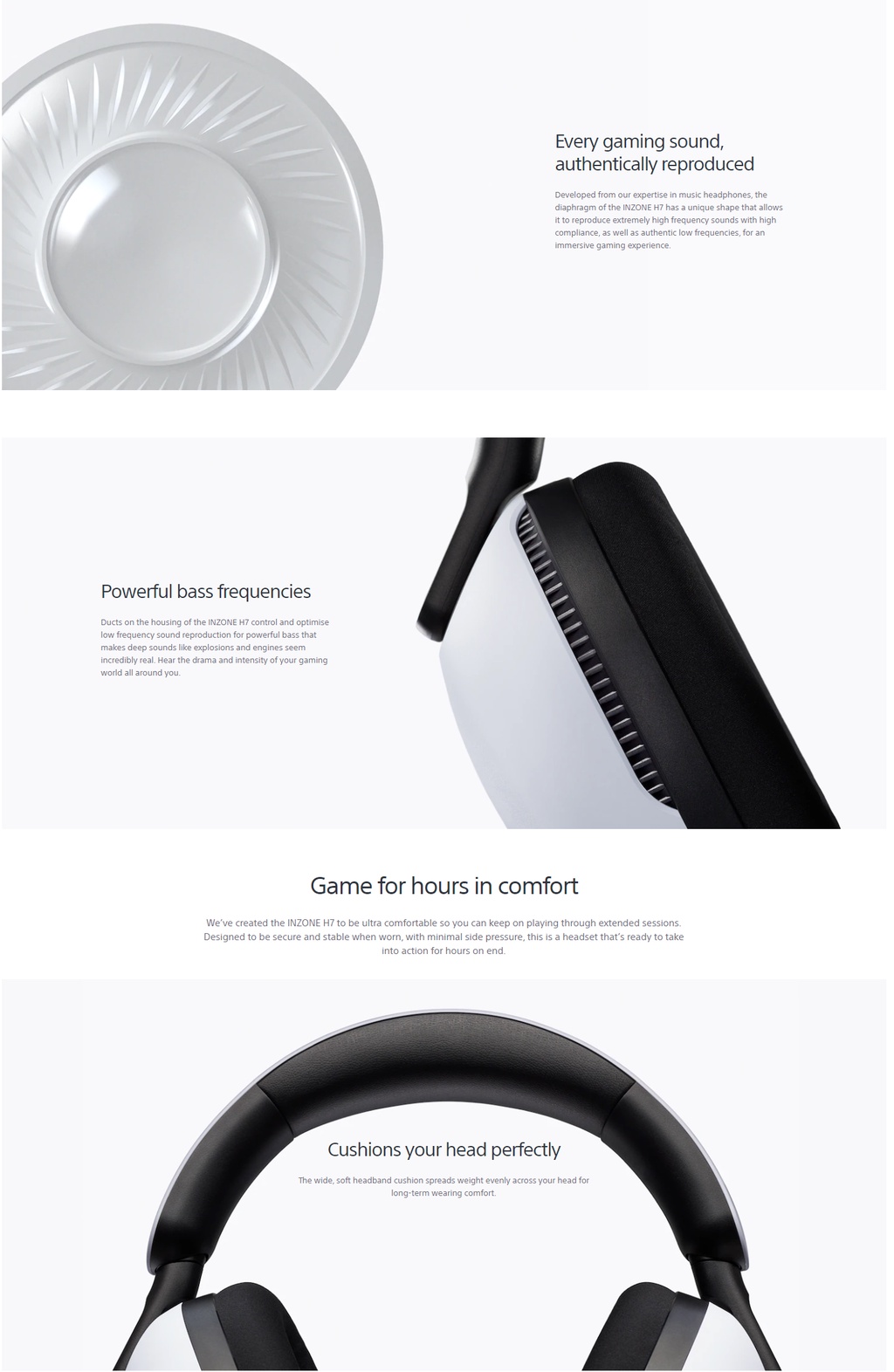 Sony INZONE H3/ H5 / H7 / H9 Wired /Wireless Gaming Headset with 360 ...