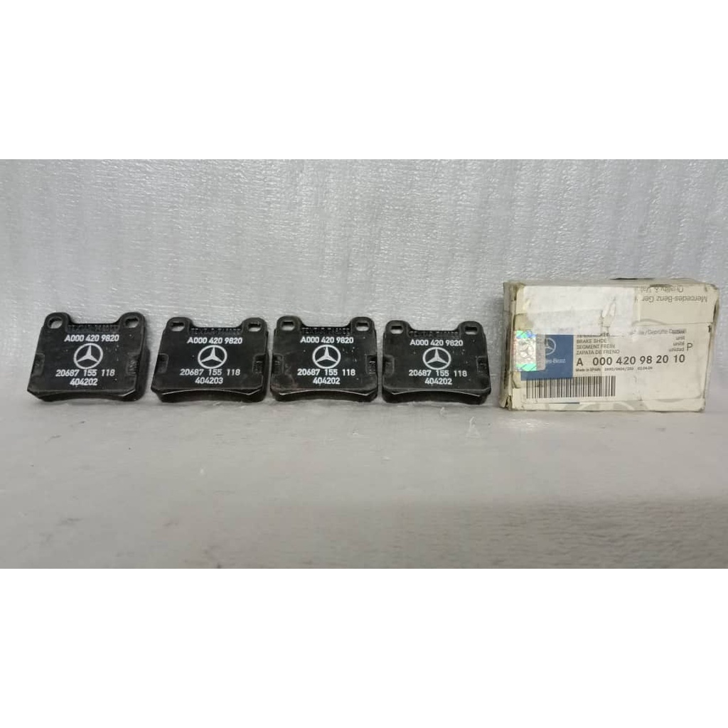 MERCEDES-BENZ W124 W202 REAR BRAKE PAD (ORIGINAL) | Shopee Malaysia