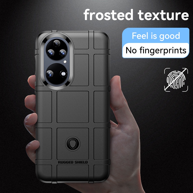Huawei P50 Rugged Shield Thick TPU Shockproof Case Cover Protection ...