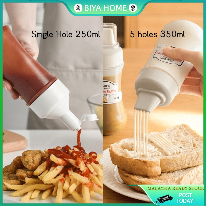 |BIYA| Botol Sos Botol Kicap Nordic Sauce Bottle Ketchup Bottle Squeeze ...