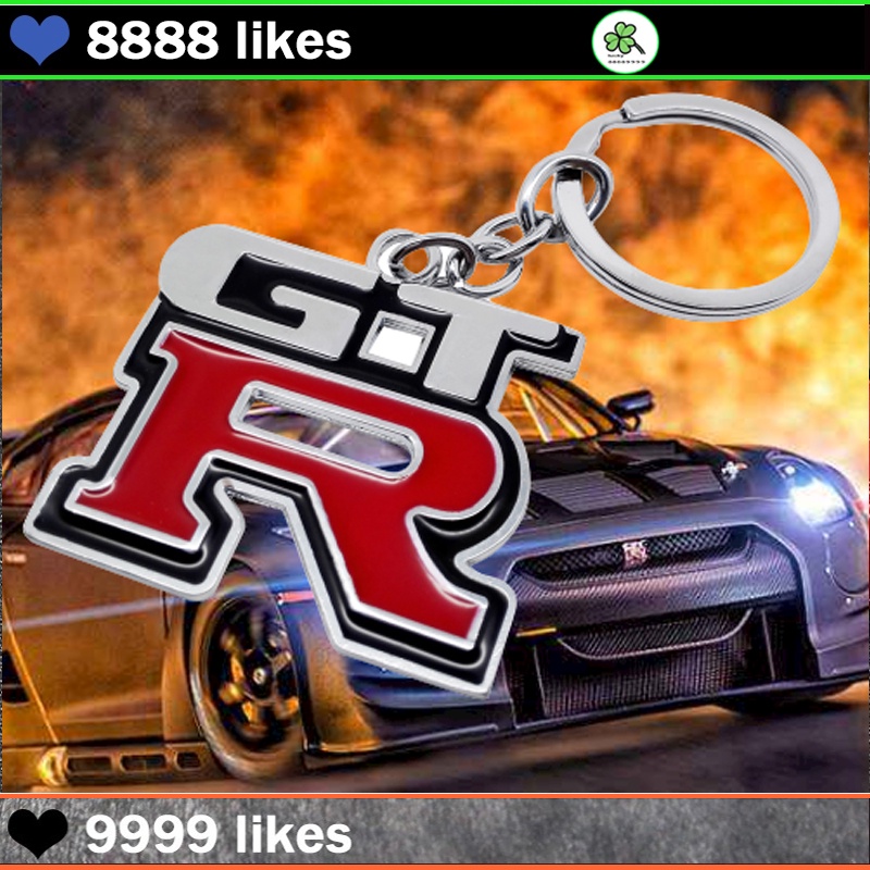 3D GTR Car Logo Key Ring Chain Keyring JDM Keychain For GTR Skyline ...
