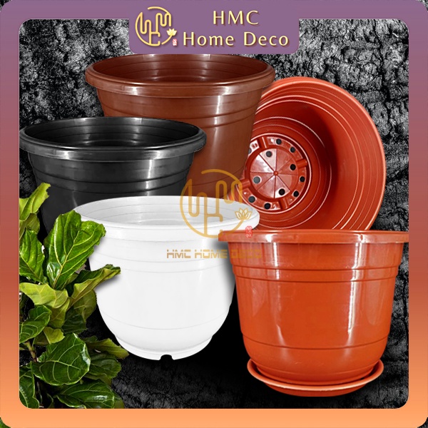 HMC DIAMETER 39CM LARGE PLASTIC FLOWER POT CP-392 GARDENING DECO TOOLS ...