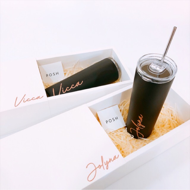 POSH Personalised Customised Vacumm Flask - Black | Shopee Malaysia