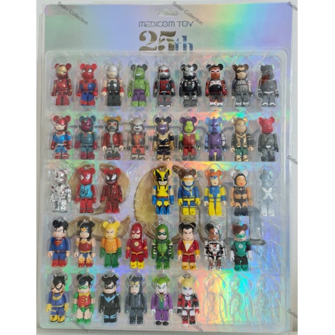 MEDICOM BEARBRICK Happy Kuji Marvel Be@rBrick Keychain | Shopee Malaysia