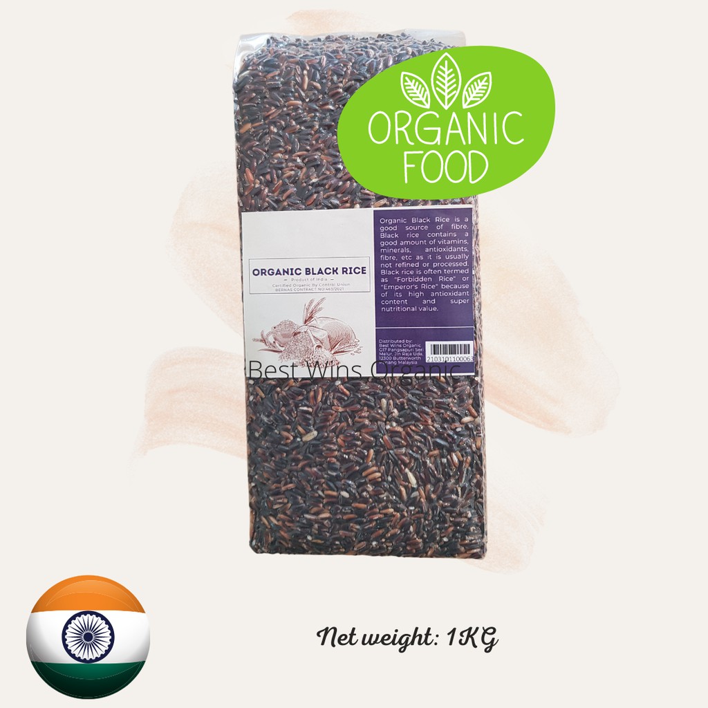 Organic Black Rice 1KG | Shopee Malaysia