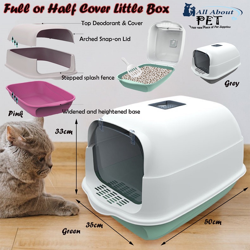 European Style Cat Litter Toilet Box Jumbo Hooded Bekas Pasir Kucing ...