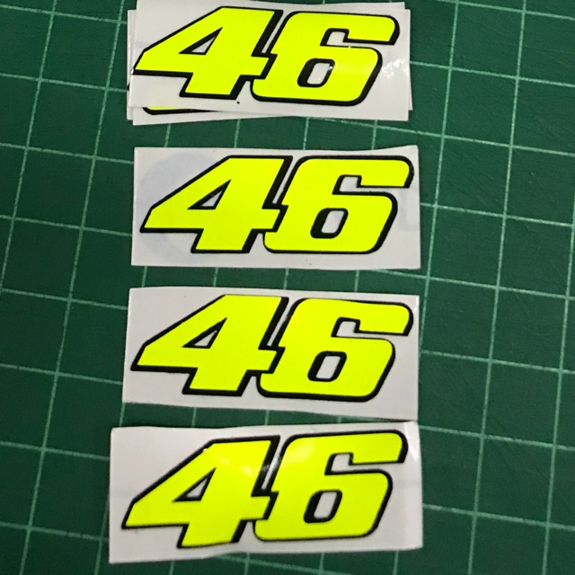 Sticker 46 cutting saiz kecik | Shopee Malaysia