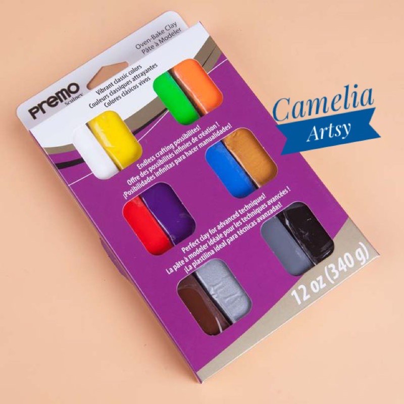 Premo Clay Vibrant Classic Col 12col/Pack🔥Offer🔥 | Shopee Malaysia