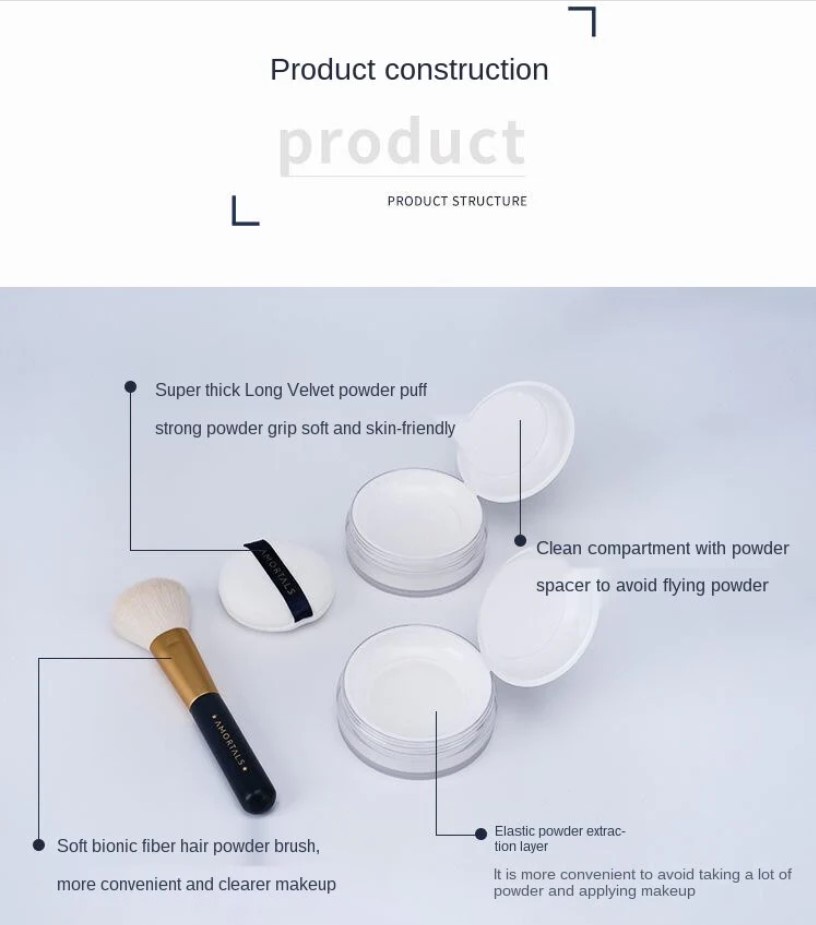 Amortals Korea Silk Honey Setting Powder Amortals Oil Control Loose ...
