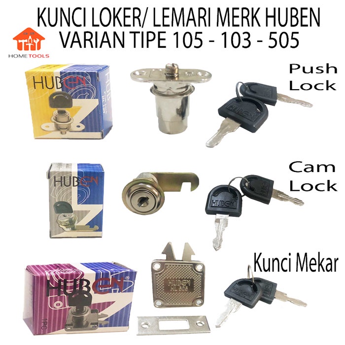 Huben Locker/Cabinet Lock Variant HL 105 - HL 505 - HL 103-25mm ...